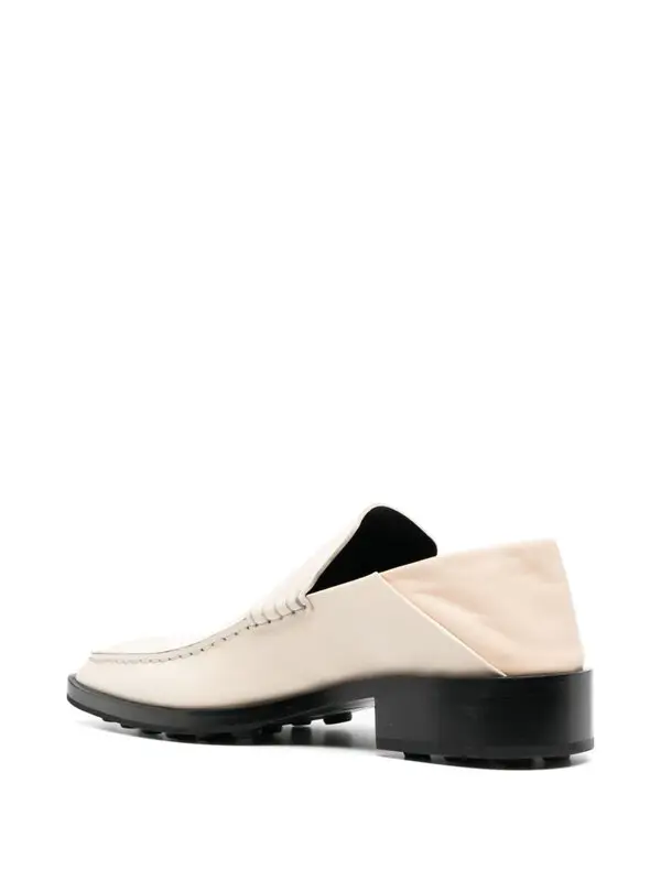 JIL SANDER Pointed-toe Leather Loafers