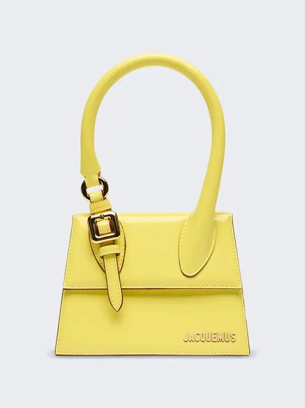 Jacquemus Le Chiquito Moyen Boucle Handbag - Yellow