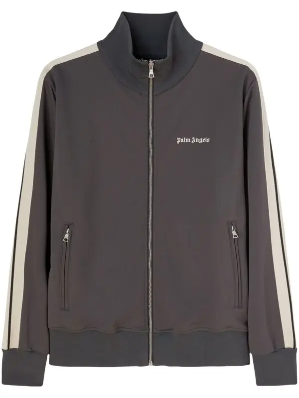 Palm Angels Logo-print Side-stripe Track Jacket