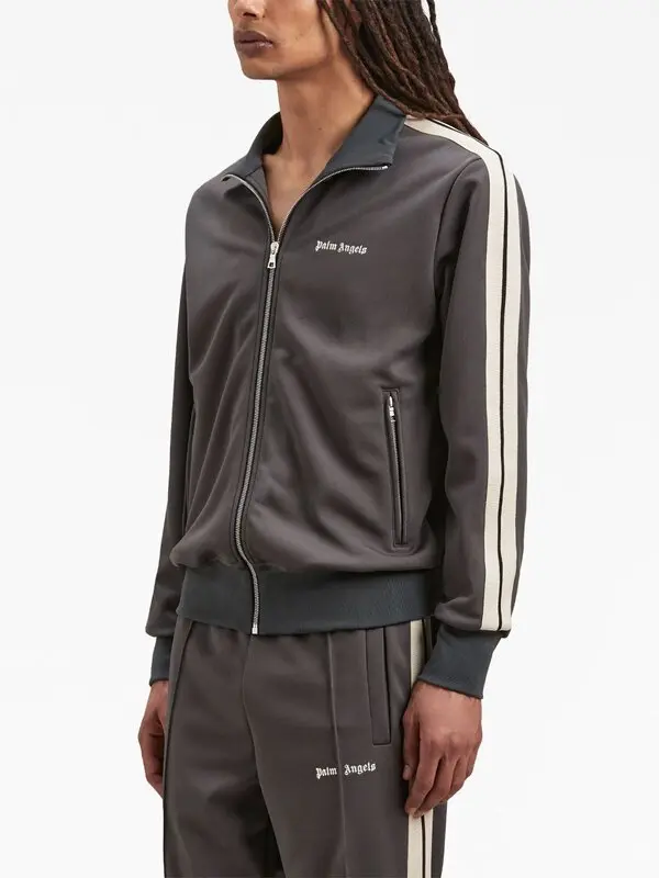Palm Angels Logo-print Side-stripe Track Jacket