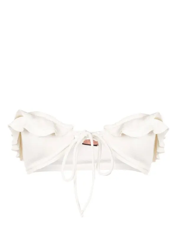 CLUBE BOSSA Bandara Bikini Top - White