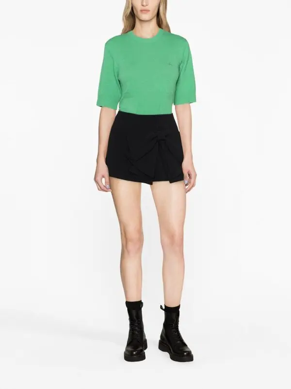 Red Valentino Bow-embellished Mini Skort