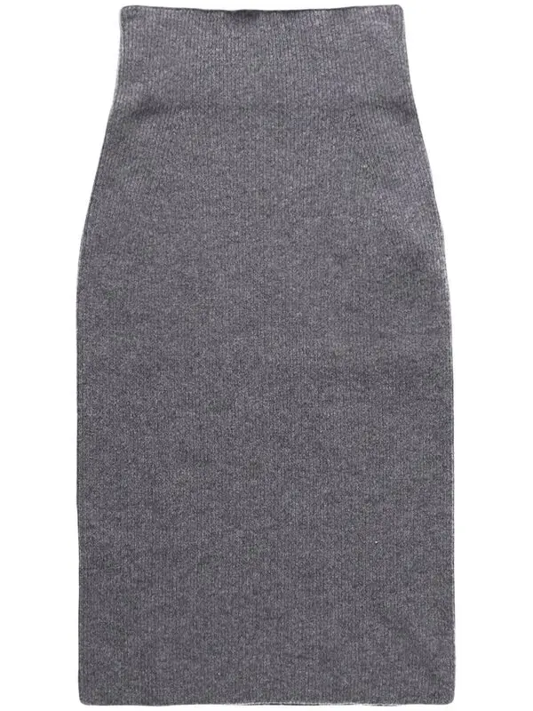 Stella McCartney Ribbed Knit Wool-blend Skirt