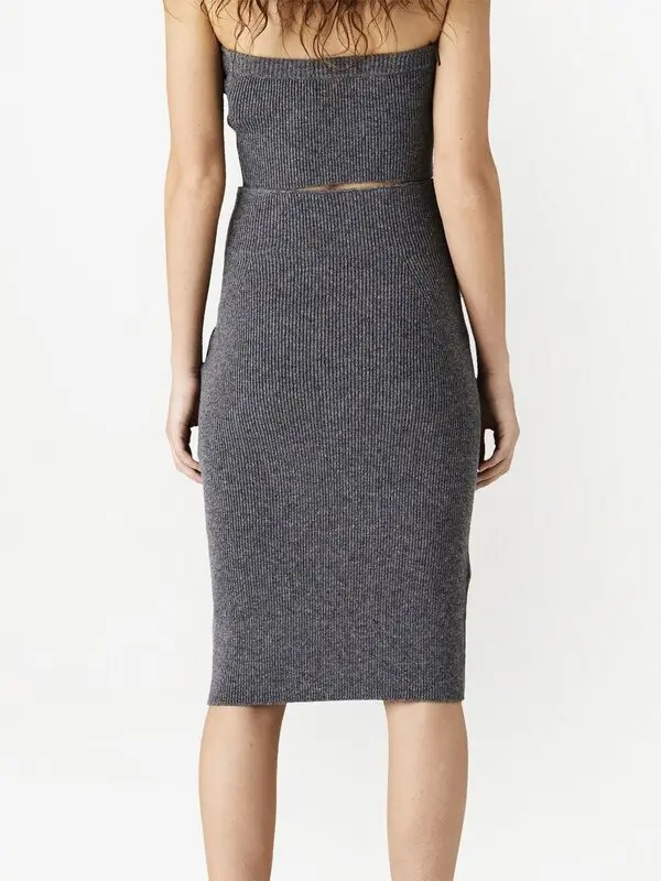 Stella McCartney Ribbed Knit Wool-blend Skirt