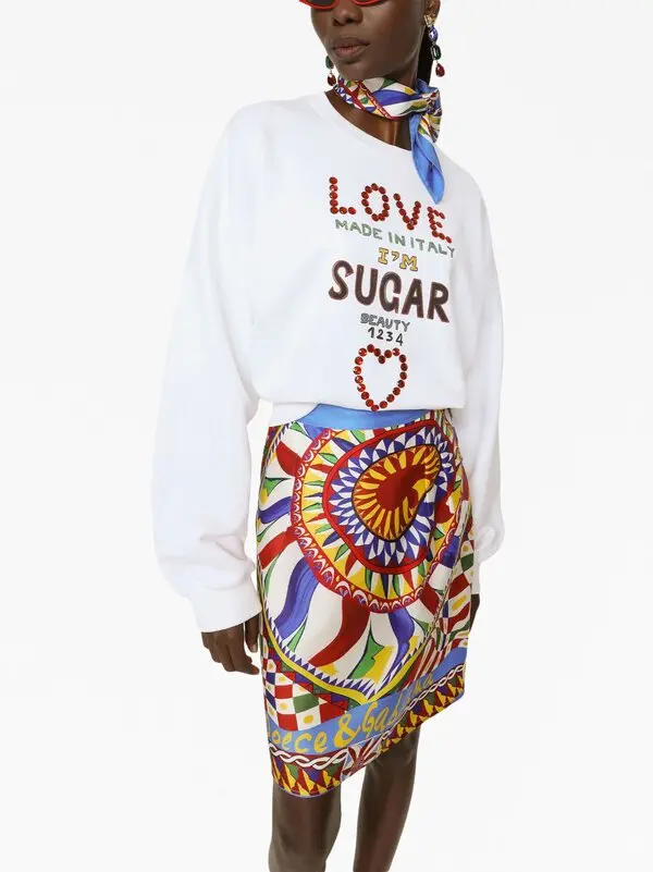 Dolce & Gabbana Crystal-embellished Sweatshirt