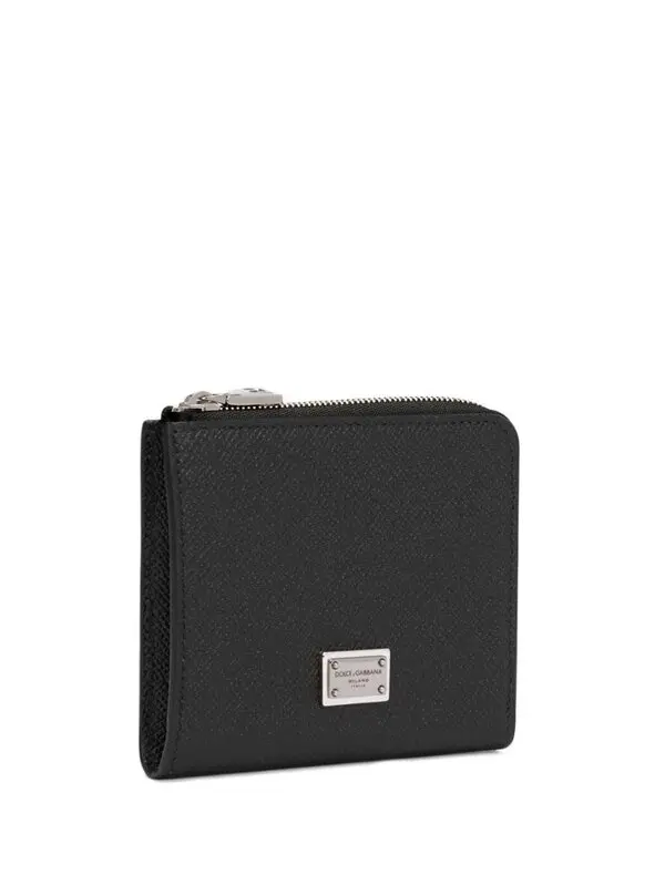 Dolce & Gabbana Logo-plaque Leather Wallet