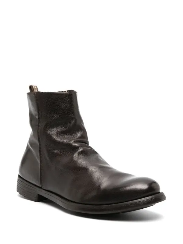 Officine Creative Zip-up Leather Ankle Boots