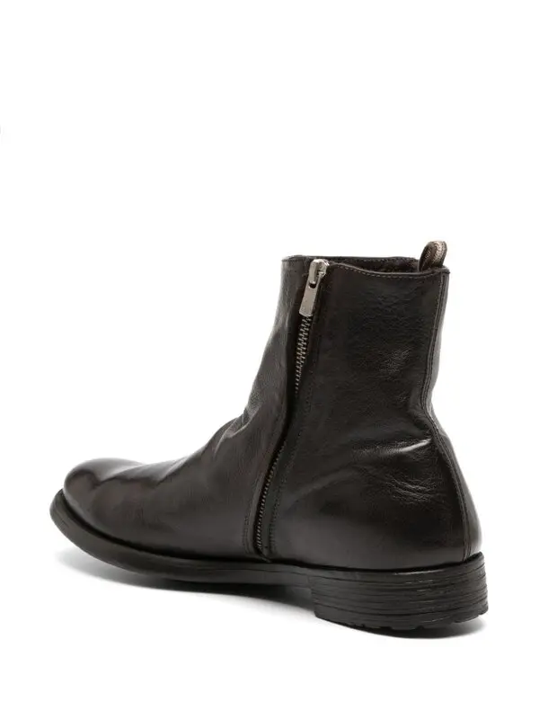 Officine Creative Zip-up Leather Ankle Boots