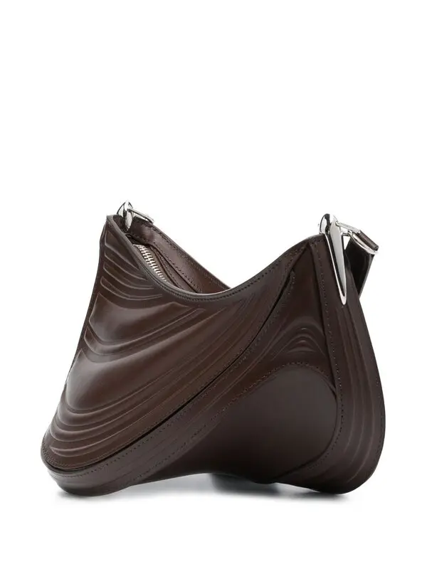 MUGLER Small Spiral Curve Embossed Crossbody Bag