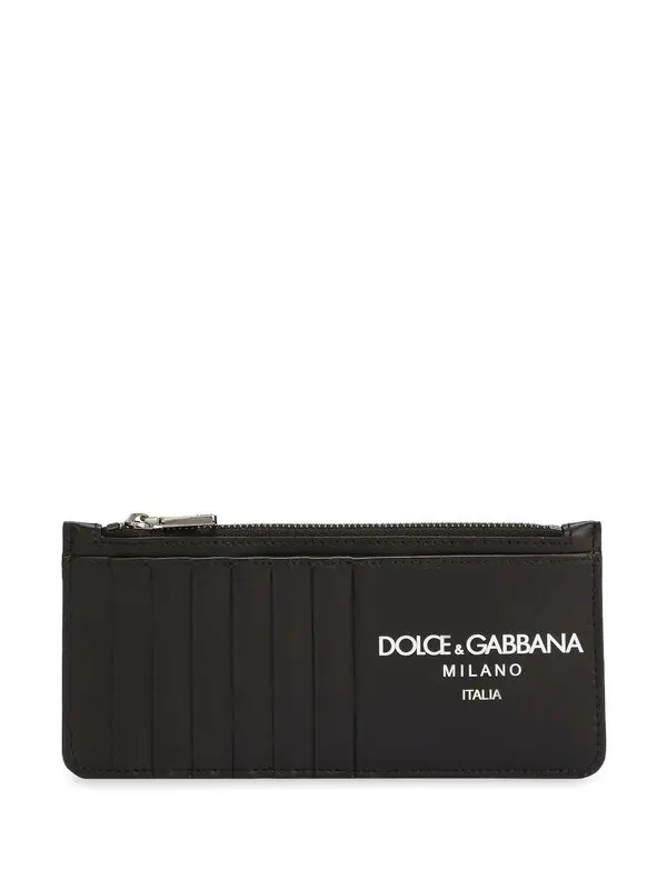 Dolce & Gabbana Logo-print Leather Wallet - Black