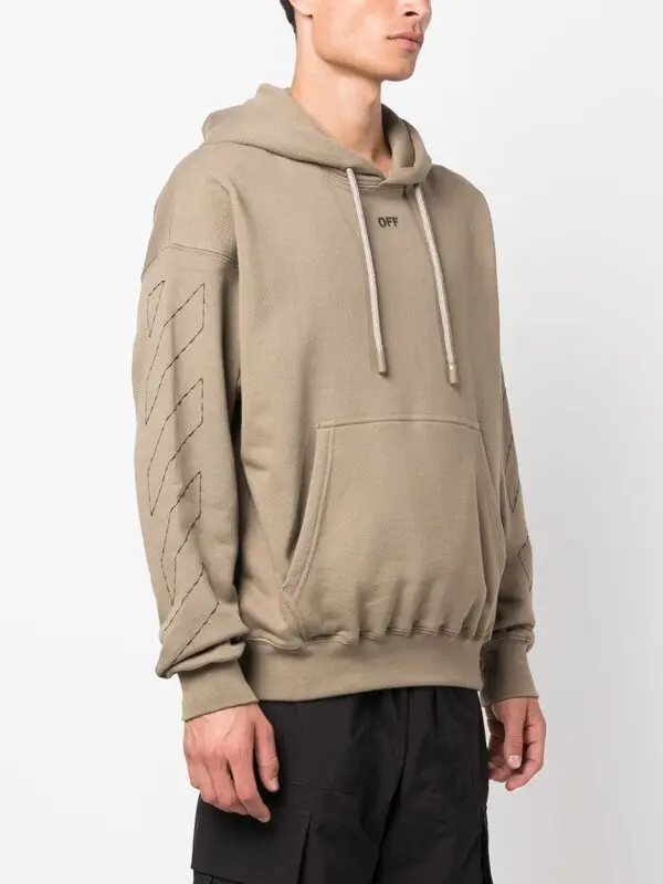 Off-White Off Stitch Cotton Hoodie