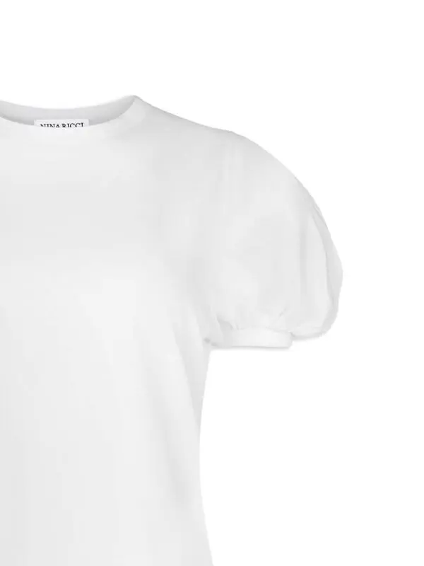 Nina Ricci Puff Sleeve Cotton T-shirt