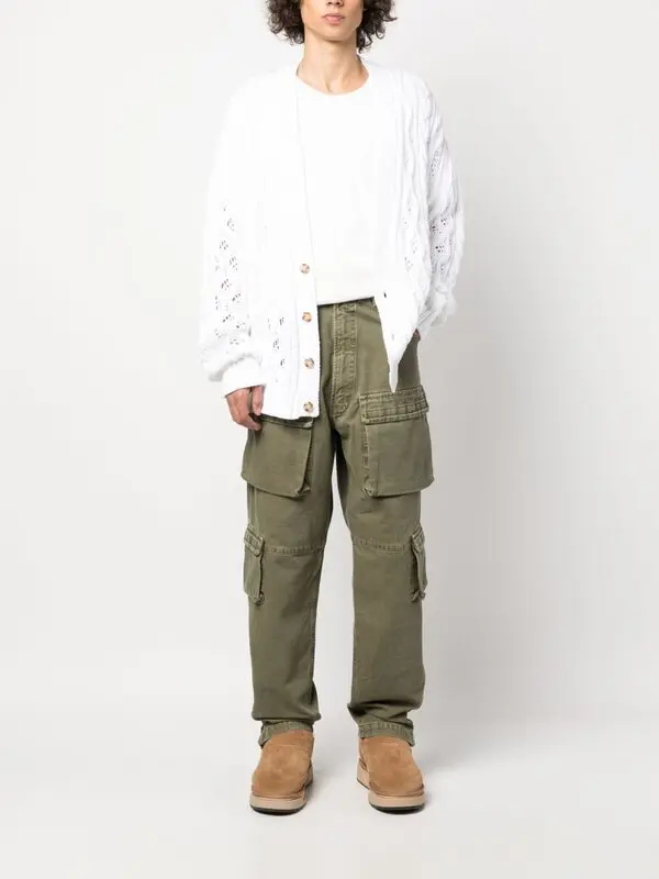 1989 STUDIO Open-knit V-neck Cardigan