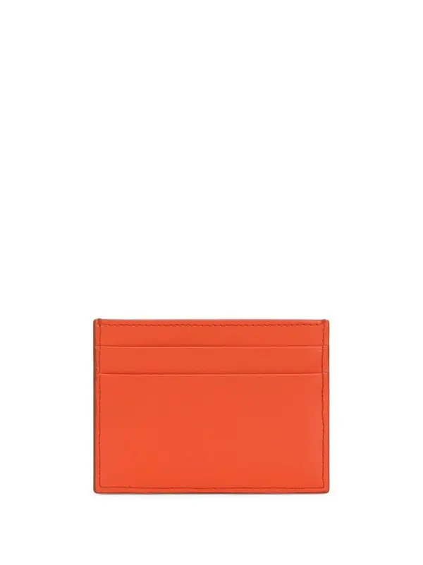 Dolce & Gabbana Logo-embossed Leather Cardholder - Orange