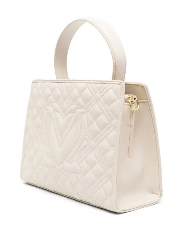 Moschino Quilted Tote Bag With Logo Lettering