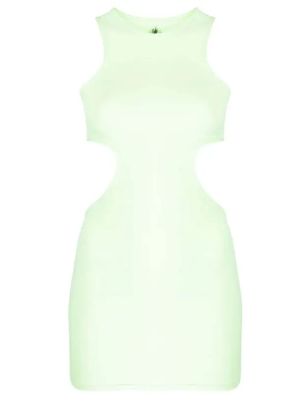REINA OLGA Cut-out Mini Dress - Green