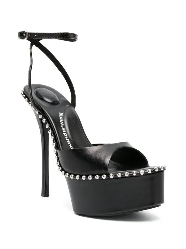 Alexander Wang Nova 145mm Platform Leather Sandals