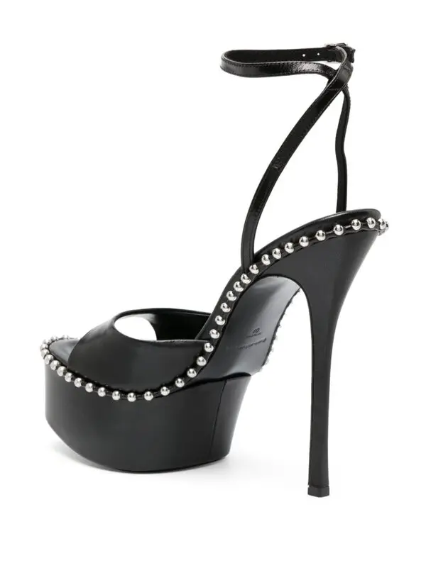 Alexander Wang Nova 145mm Platform Leather Sandals
