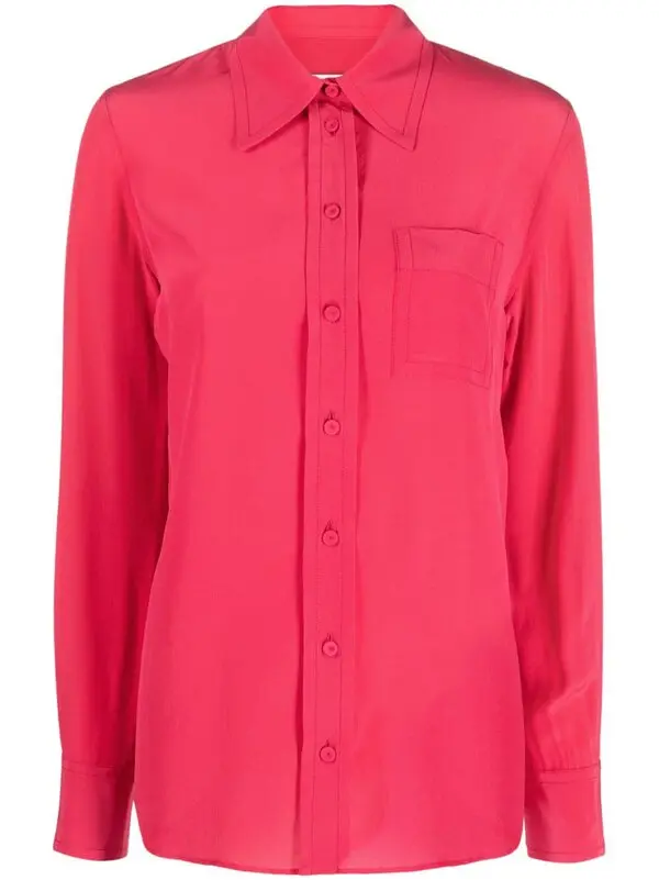 LANVIN Button-down Silk Shirt