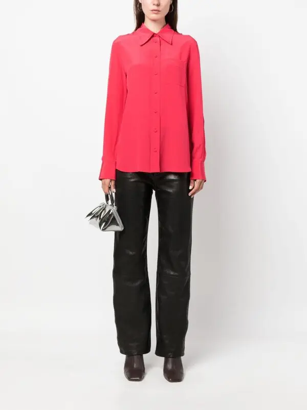 LANVIN Button-down Silk Shirt