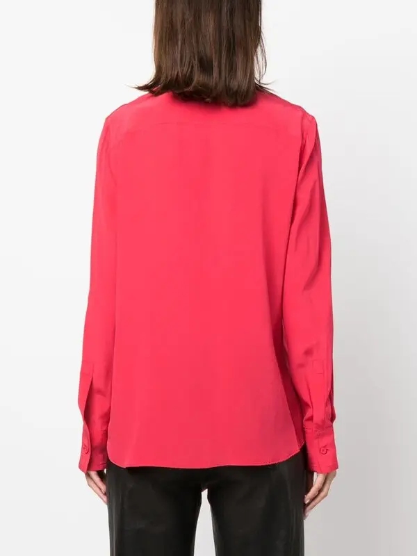 LANVIN Button-down Silk Shirt