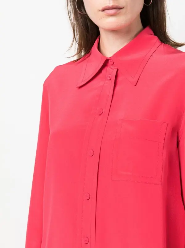 LANVIN Button-down Silk Shirt