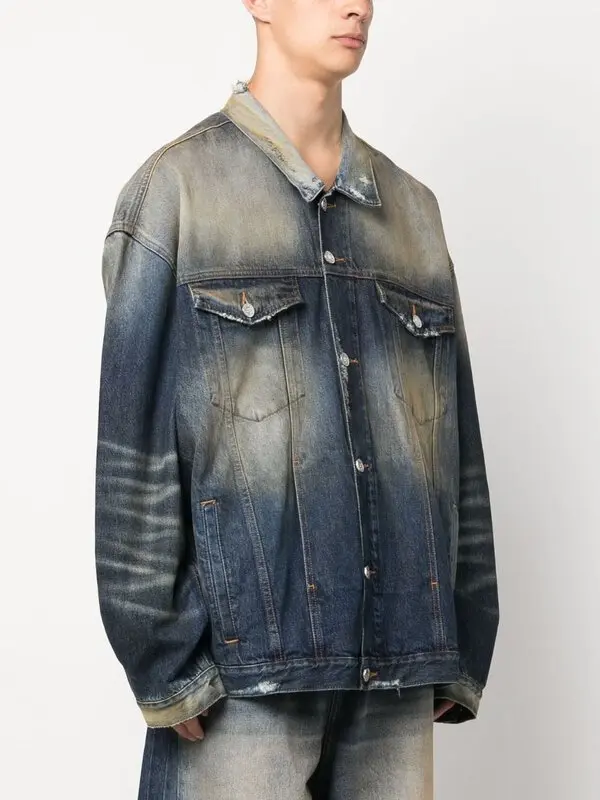 Vetements Distressed-effect Denim Jacket