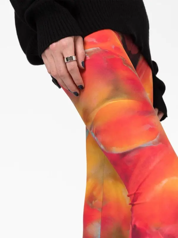 Alexander McQueen Abstract-print Leggings