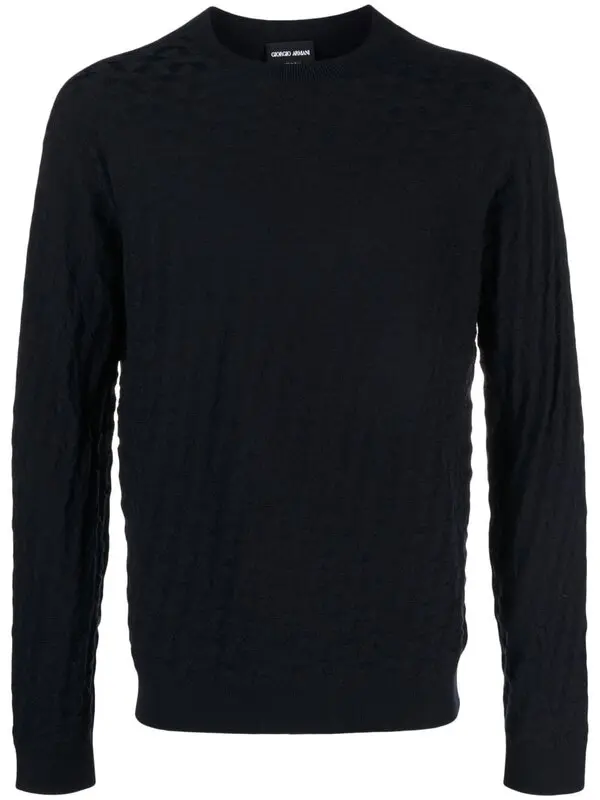 Giorgio Armani Crew-neck Knitted Jumper