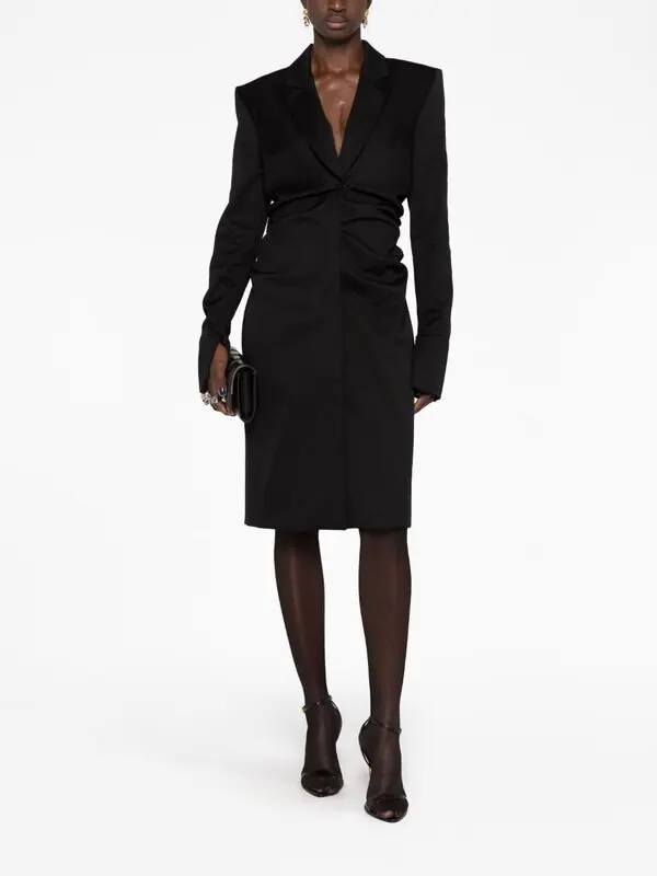 TOM FORD Ruched Tailored Midi Dress