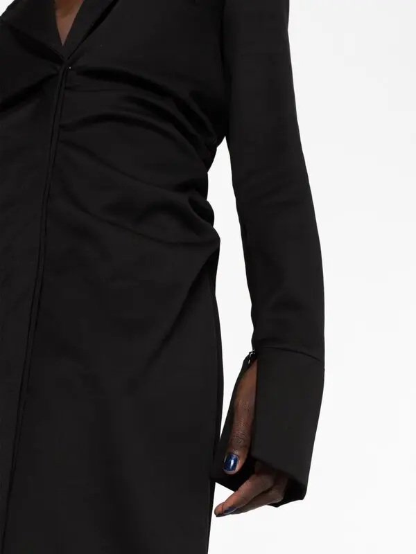 TOM FORD Ruched Tailored Midi Dress