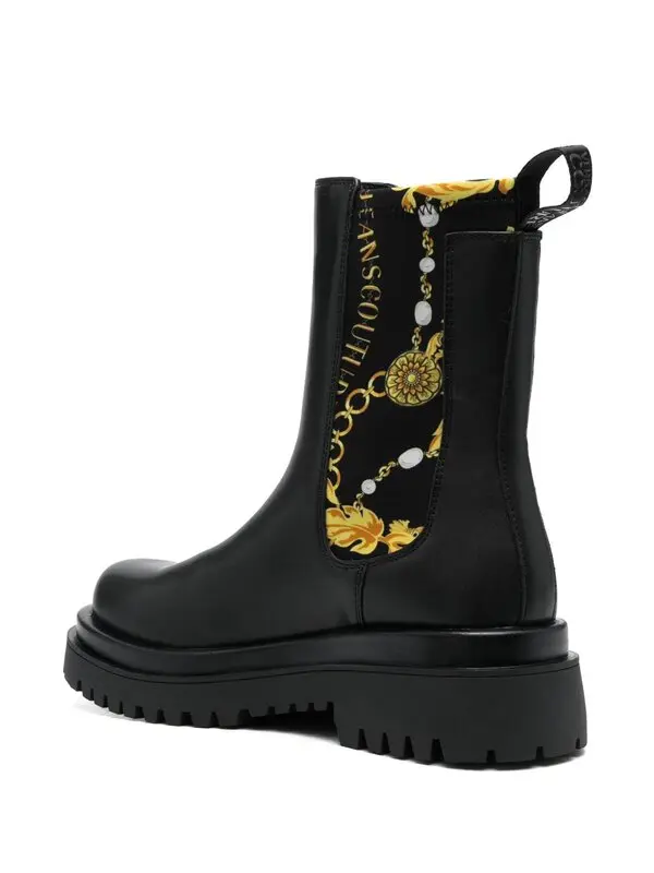 Versace Baroque-print Ankle Boots