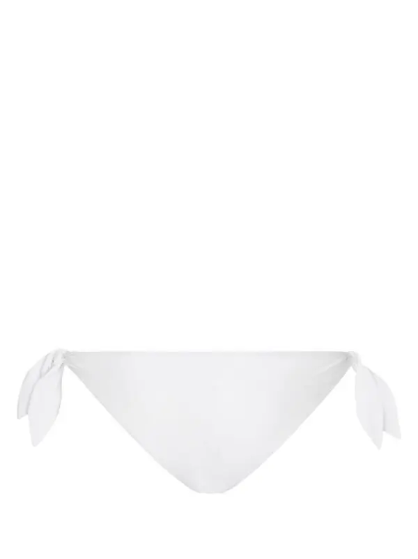 Dolce & Gabbana Logo-plaque Bikini Bottom - White