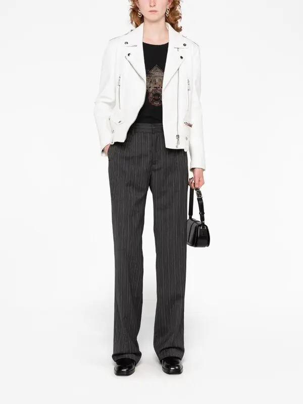 Alessandra Rich Pinstriped Tailored Trousers