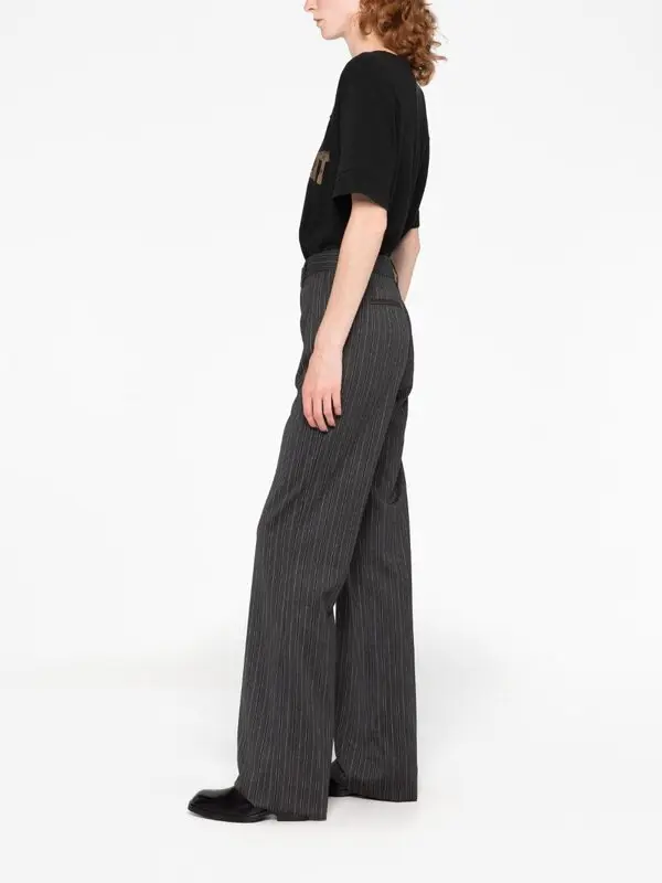Alessandra Rich Pinstriped Tailored Trousers