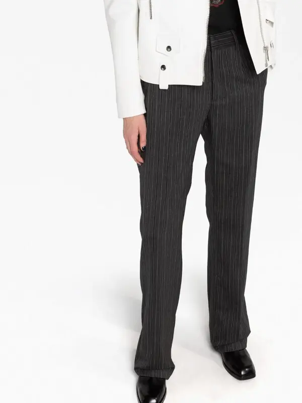 Alessandra Rich Pinstriped Tailored Trousers