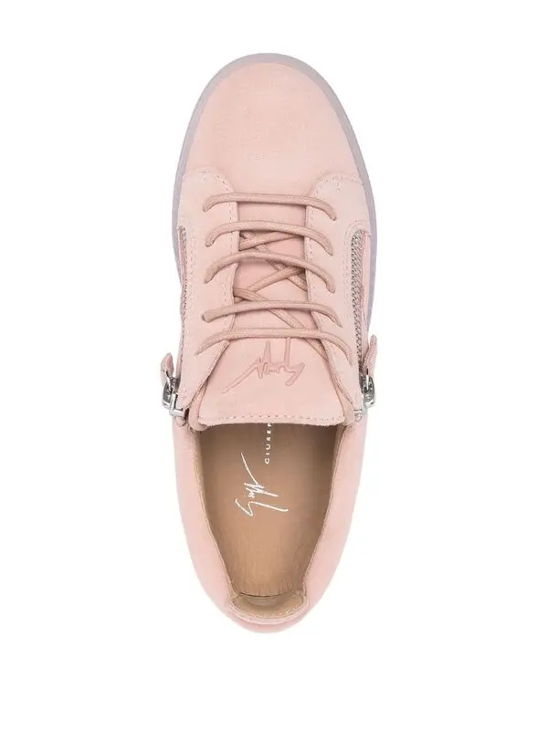 GIUSEPPE ZANOTTI Leather Low-top Sneakers - Pink