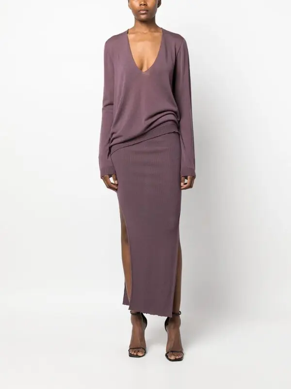 Rick Owens V-neck Wool Juper