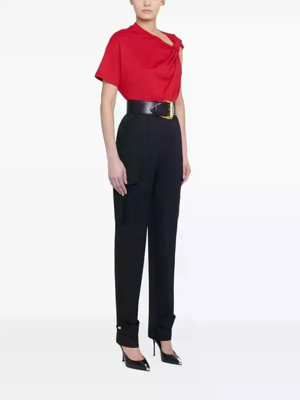 Alexander McQueen High-waisted Wool Trousers - Black