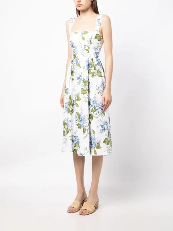 reformation tagliatelle linen midi dress Reformation Tagliatelle Countryside Linen Dress