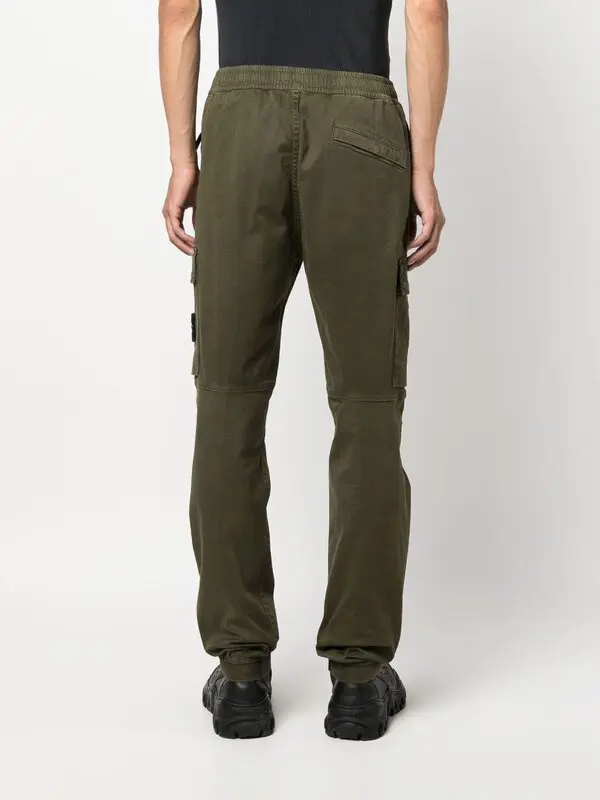 Stone Island Tapered Cargo Trousers - Green