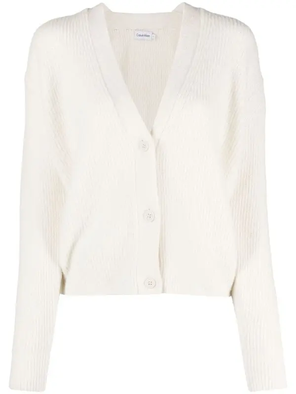 Calvin Klein Ribbed-knit Cardigan