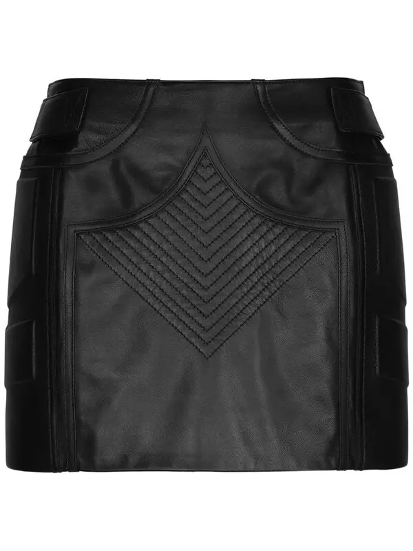 Dolce & Gabbana Mid-rise Nappa Mini Skirt