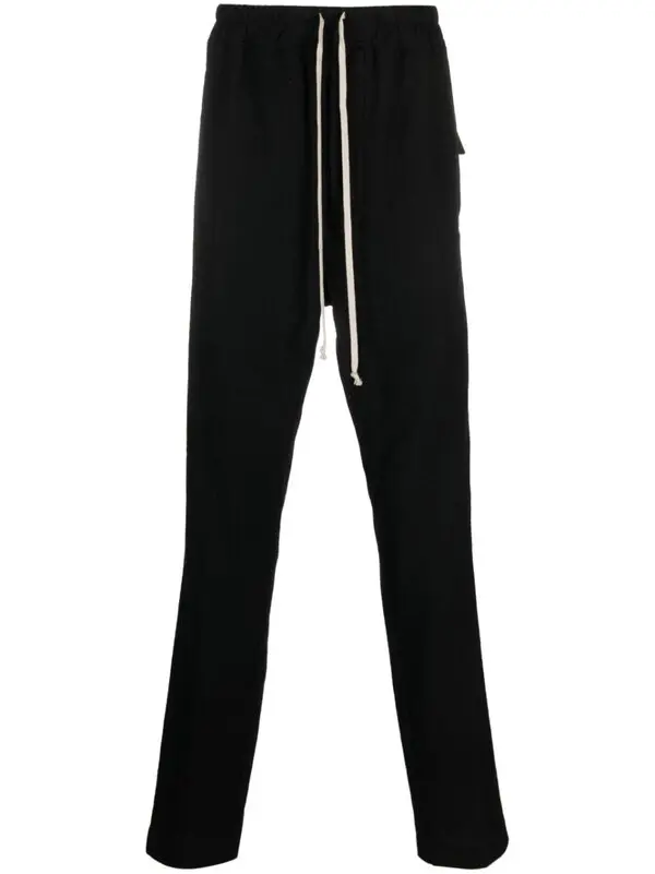 Rick Owens Straight-leg Wool Track Pants - Black