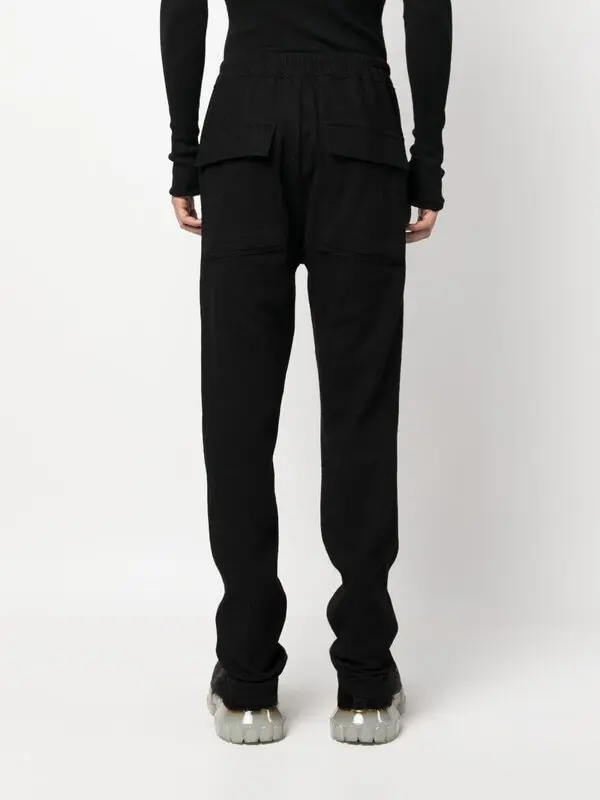 Rick Owens Straight-leg Wool Track Pants - Black