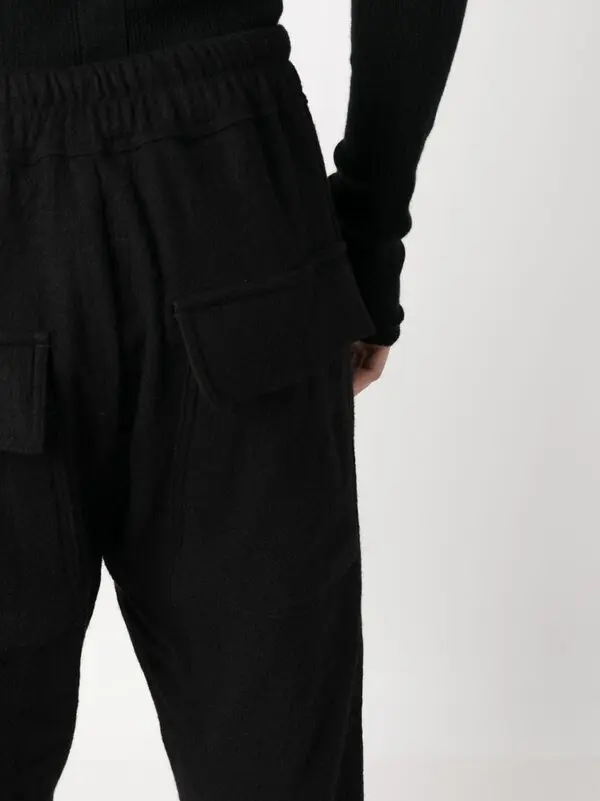 Rick Owens Straight-leg Wool Track Pants - Black