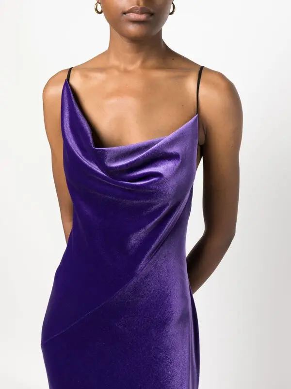 Philosophy Di Lorenzo Serafini Satin Maxi Dress - Purple
