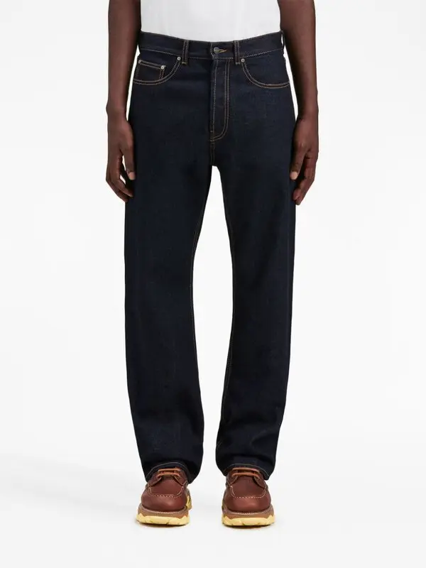Palm Angels Logo-embroidered Denim Jeans