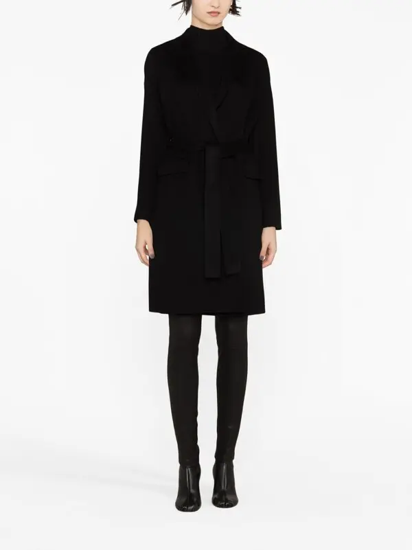 Theory Belted Wool-cashmere Coat