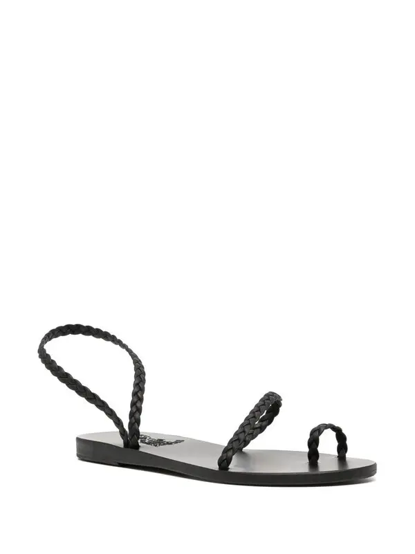 ANCIENT GREEK SANDALS Eleftheria Sandals - Black